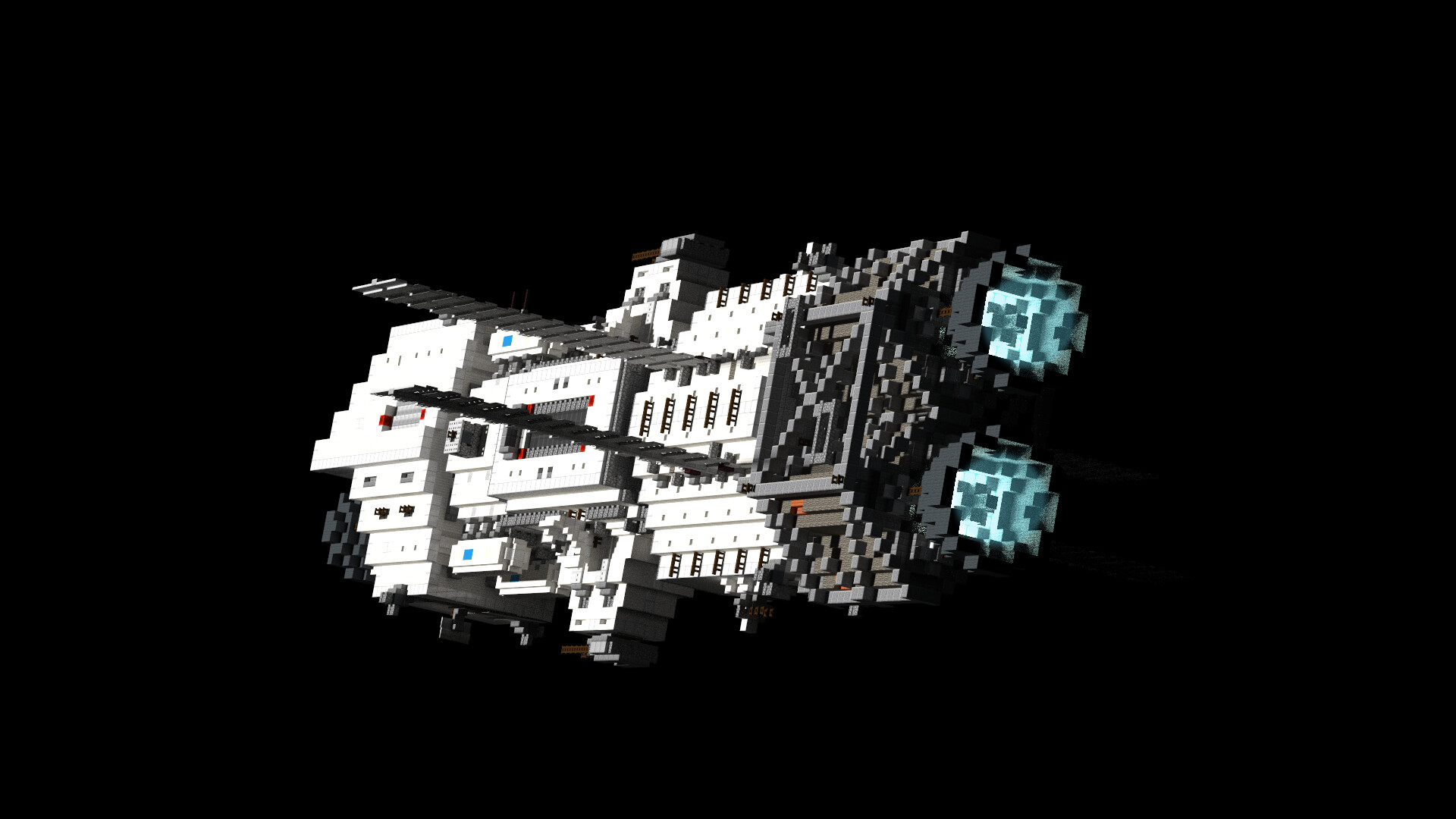 Realistic Space Cruiser (+Timelapse) Minecraft Map