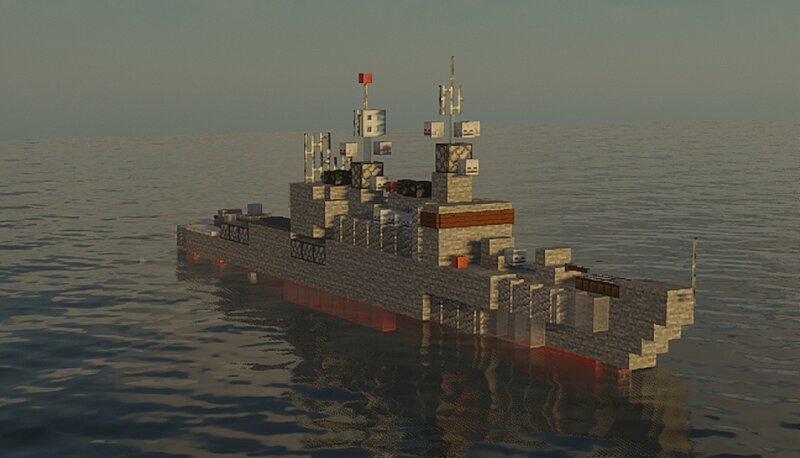 Spruance Class Guided Missile Destroyer Minecraft Map