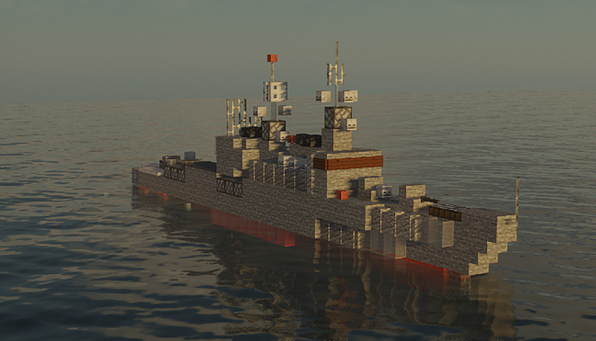 Spruance Class Guided Missile Destroyer Minecraft Map