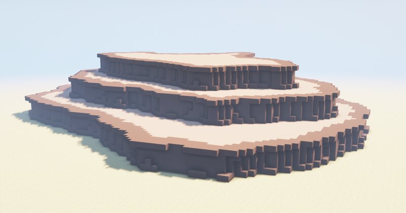 Custom Terracotta Plateau Mountain Minecraft Map