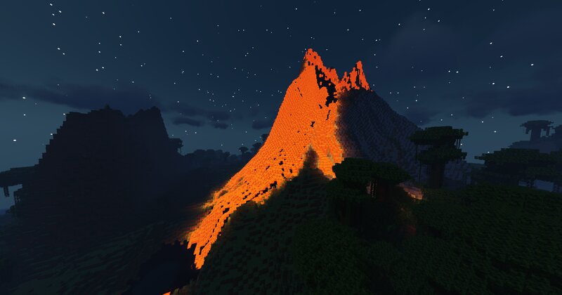 Tropical Volcano Island Minecraft Map