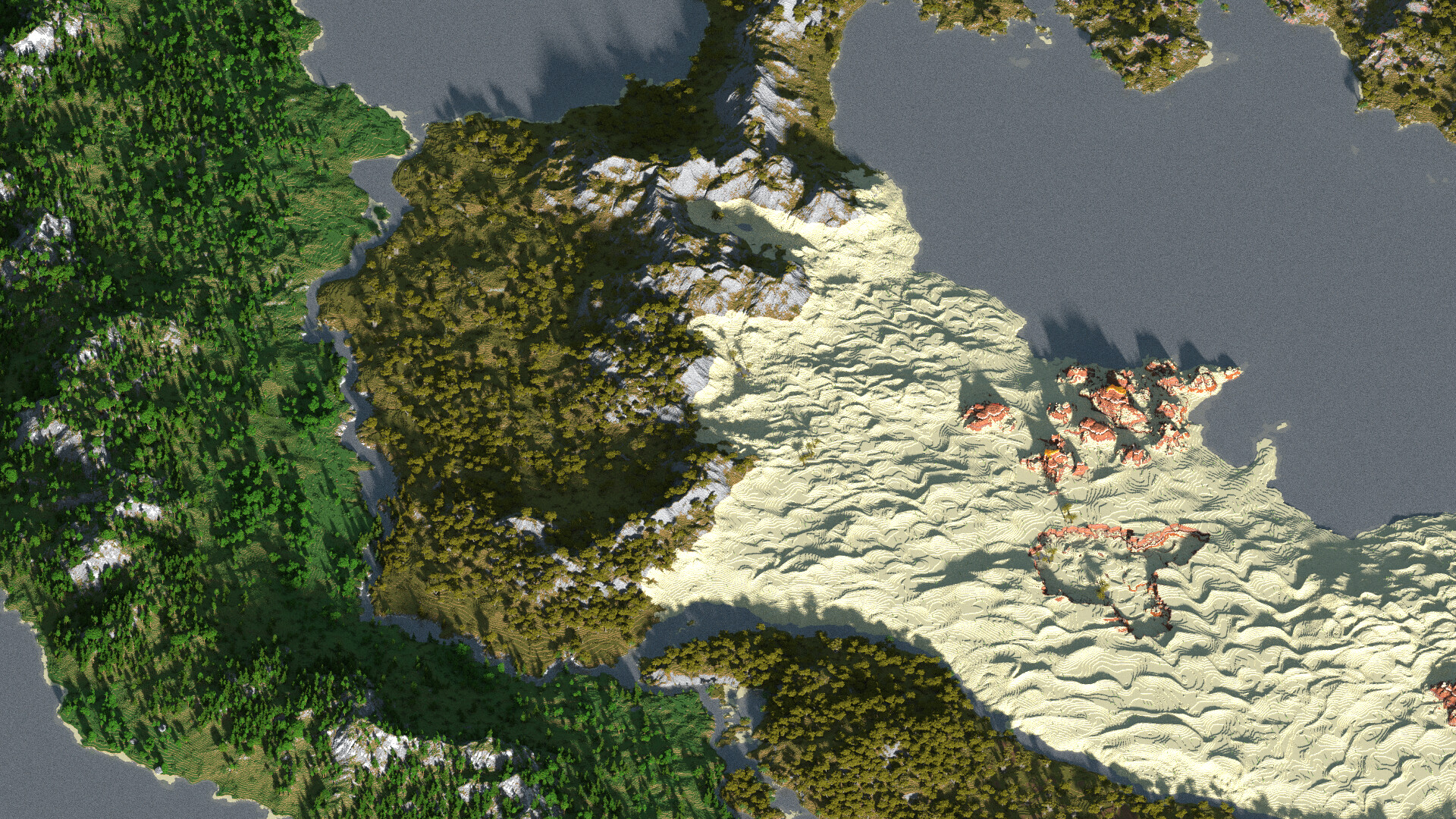 RPG World - 16000x16000 [WorldPainter] Minecraft Map