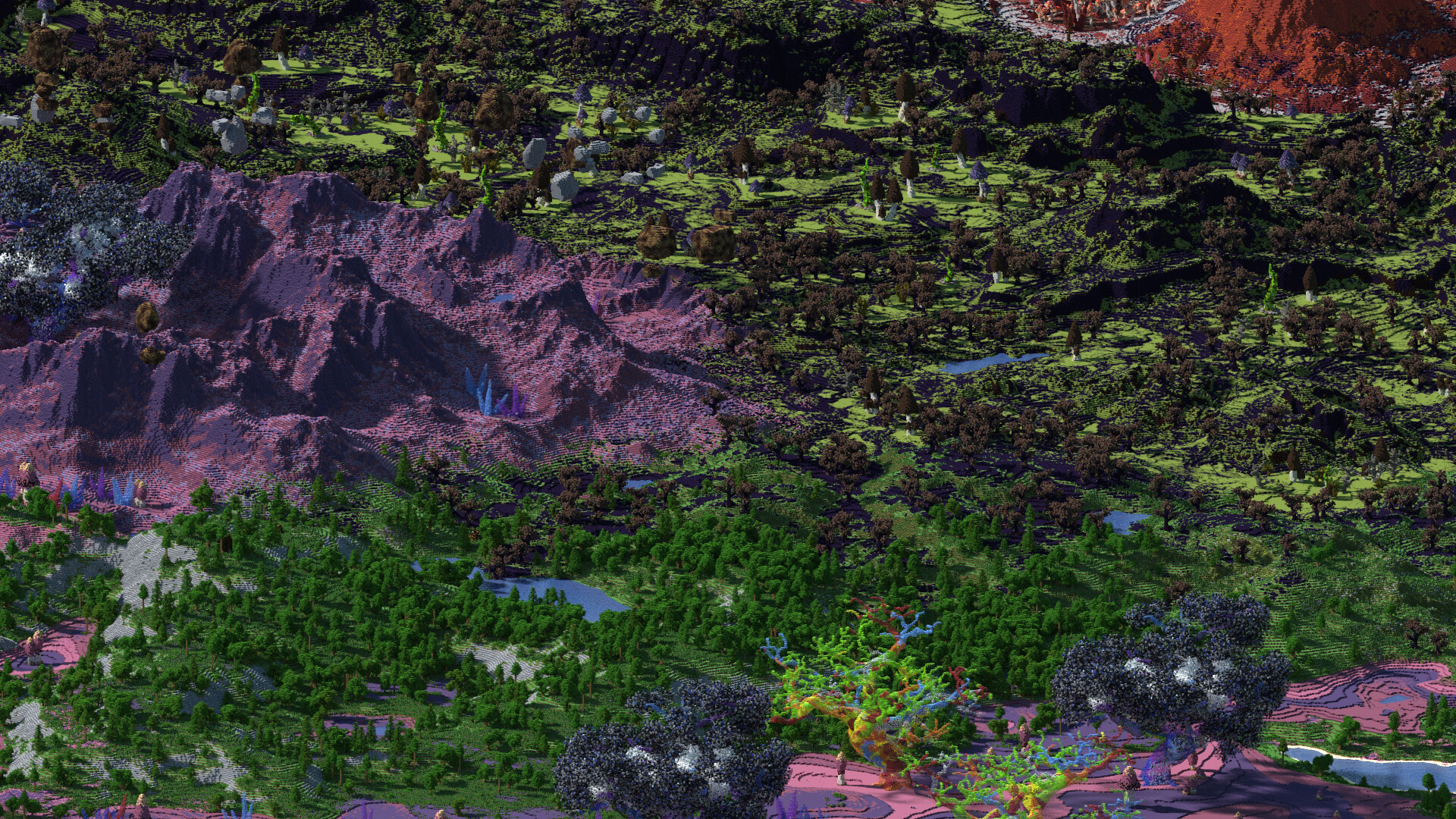 Demon world - WorldPainter 4000x4000 Minecraft Map