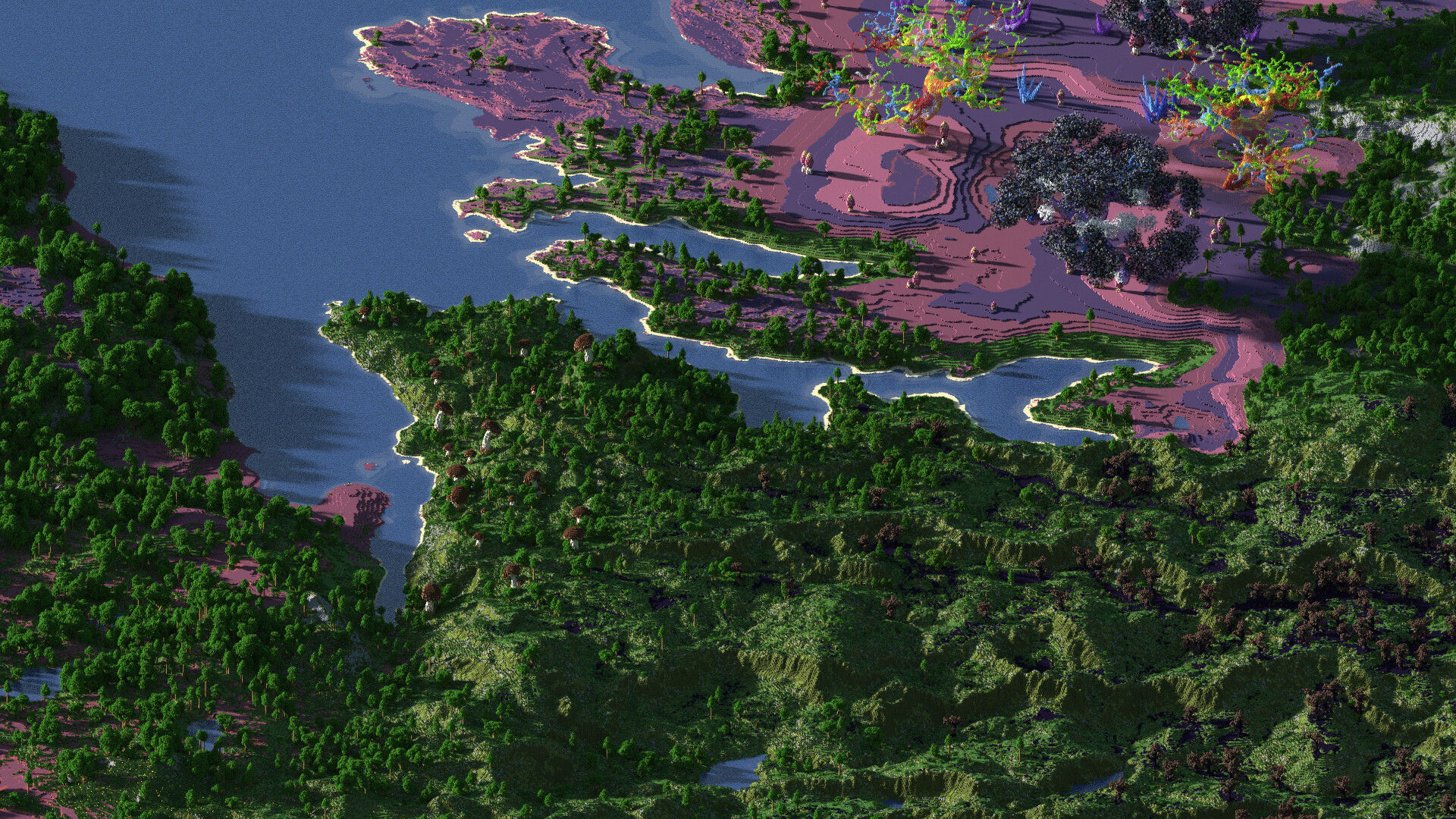 Demon world - WorldPainter 4000x4000 Minecraft Map