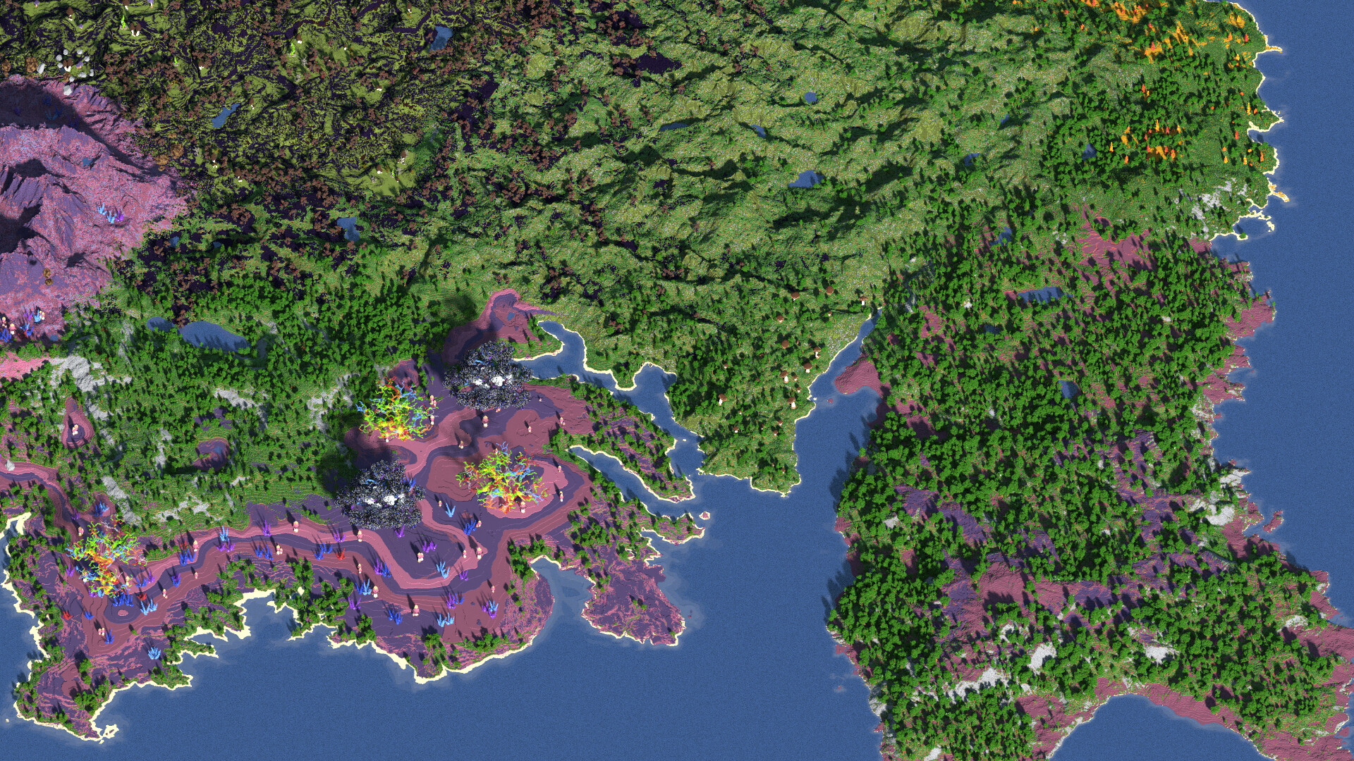 Demon world - WorldPainter 4000x4000 Minecraft Map