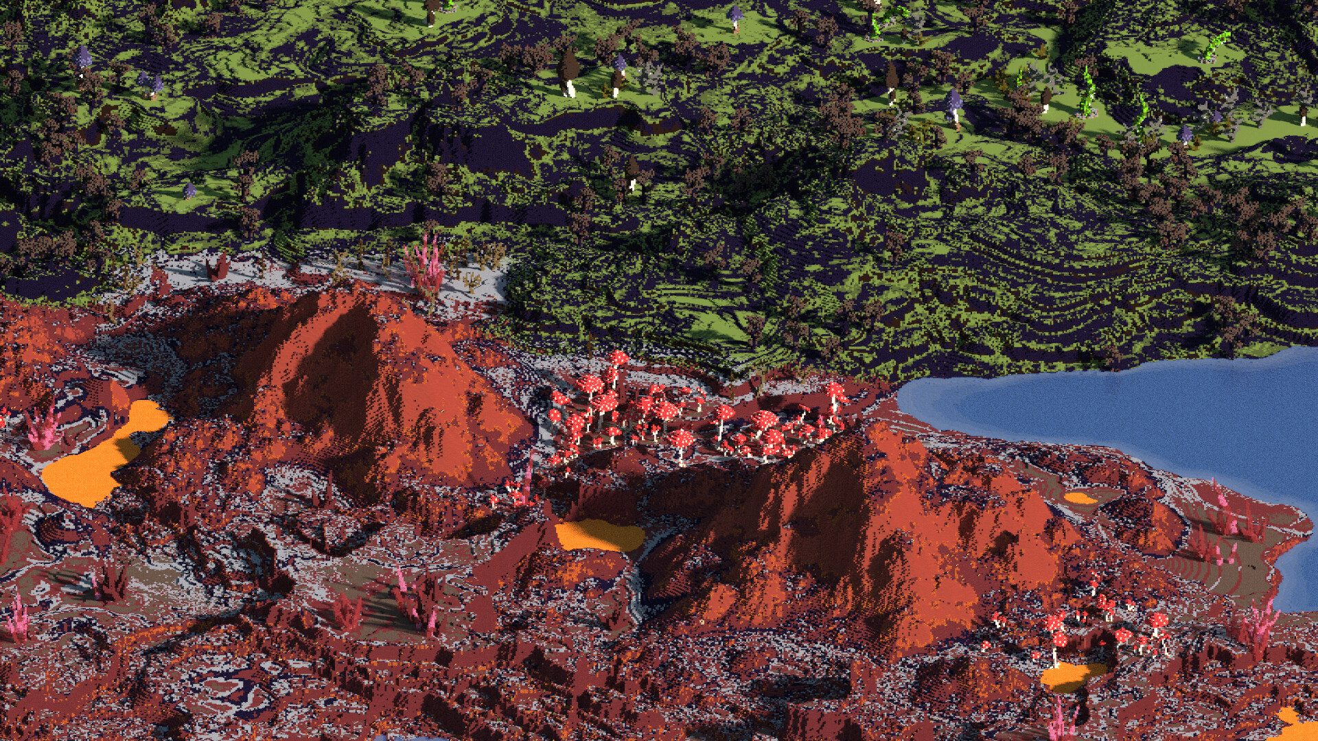 Demon world - WorldPainter 4000x4000 Minecraft Map