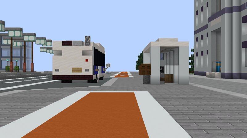 Modern Bus Stop | 1.16.5 Schematics Minecraft Map