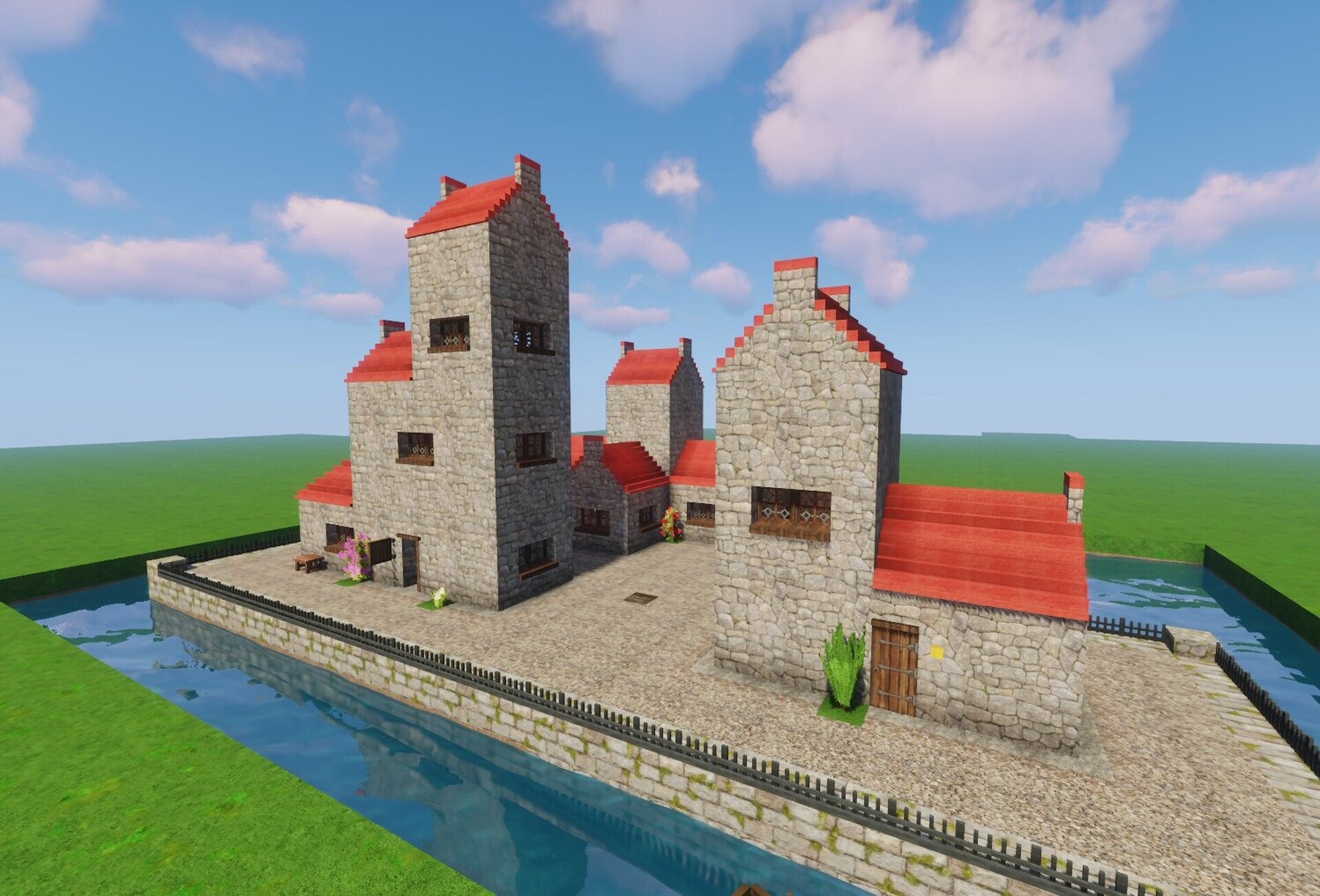 The Modbury Hamlet (inspired by TownScaper) Minecraft Map