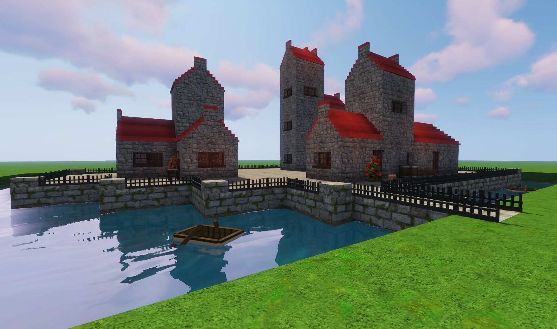 The Modbury Hamlet (inspired by TownScaper) Minecraft Map