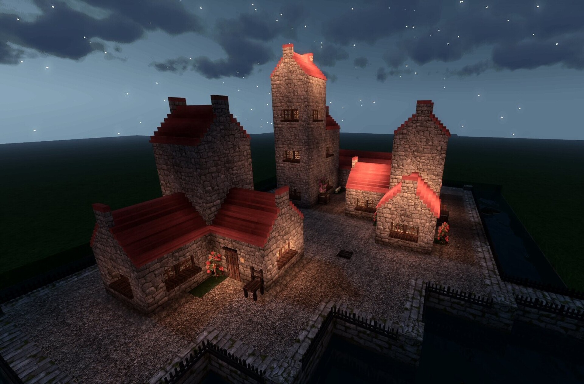 The Modbury Hamlet (inspired by TownScaper) Minecraft Map