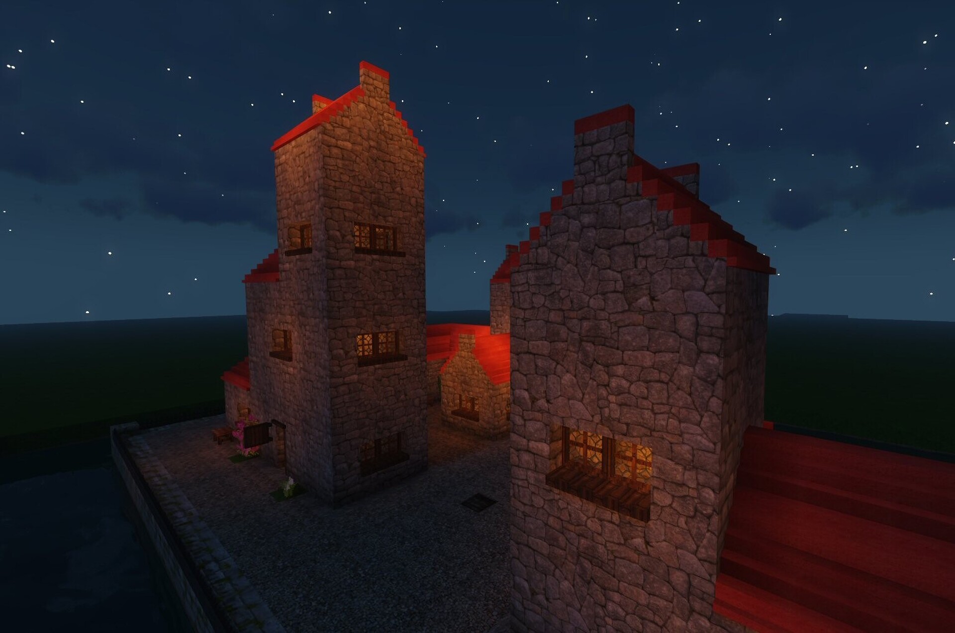 The Modbury Hamlet (inspired by TownScaper) Minecraft Map