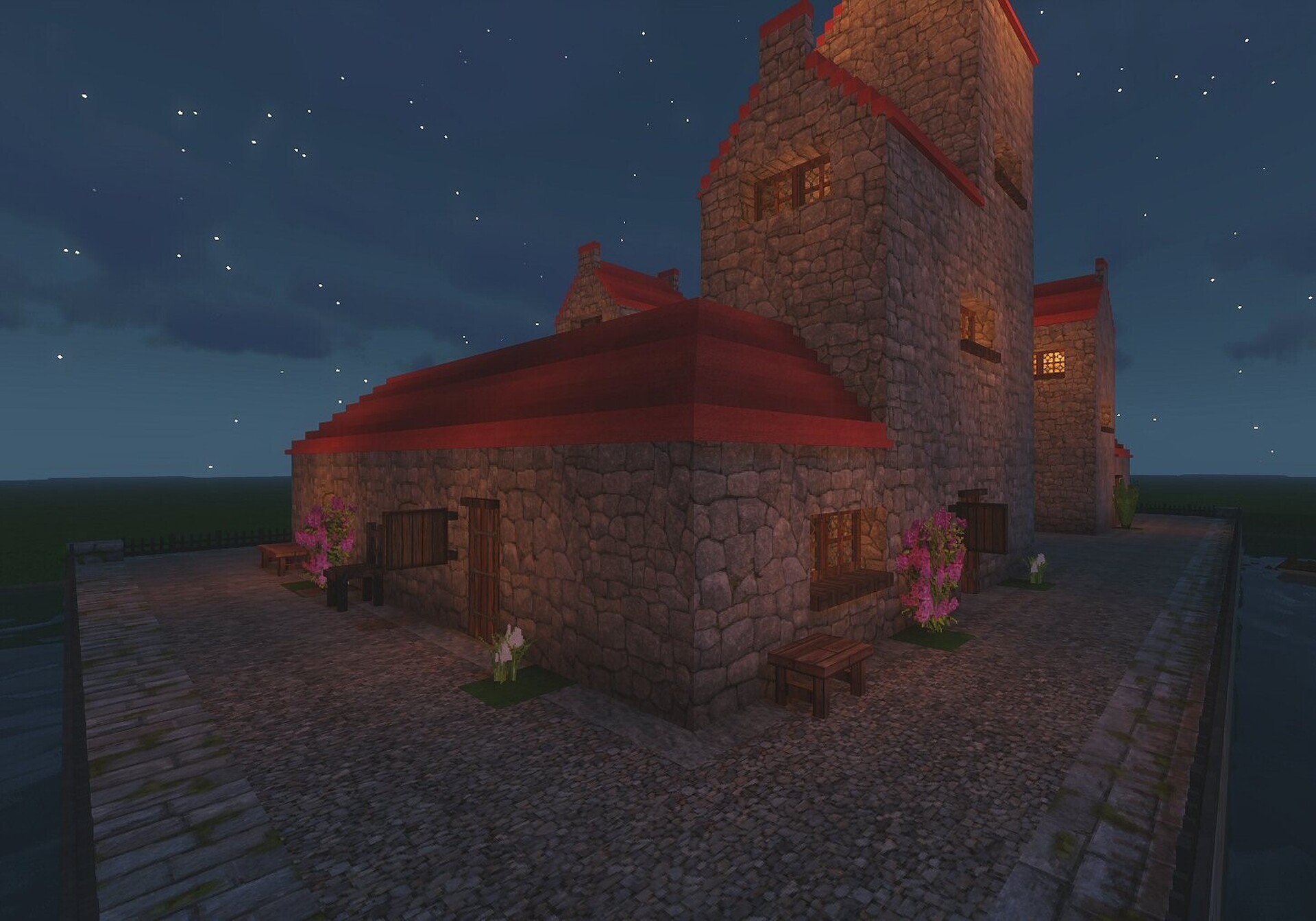 The Modbury Hamlet (inspired by TownScaper) Minecraft Map