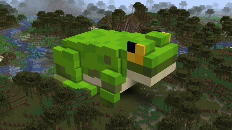 Frog Mob Statue Minecraft Map