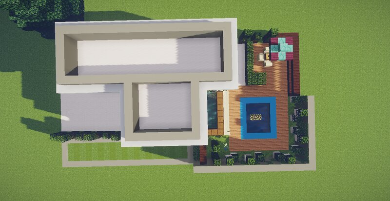 Modern House #68 Map + Schematic Minecraft Map