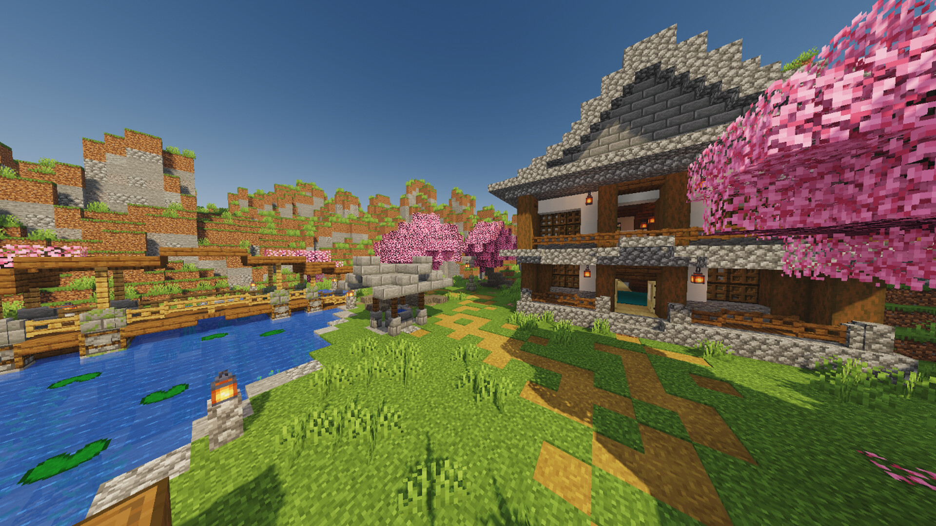 Lago das Sakura - Sakura Lake Minecraft Map