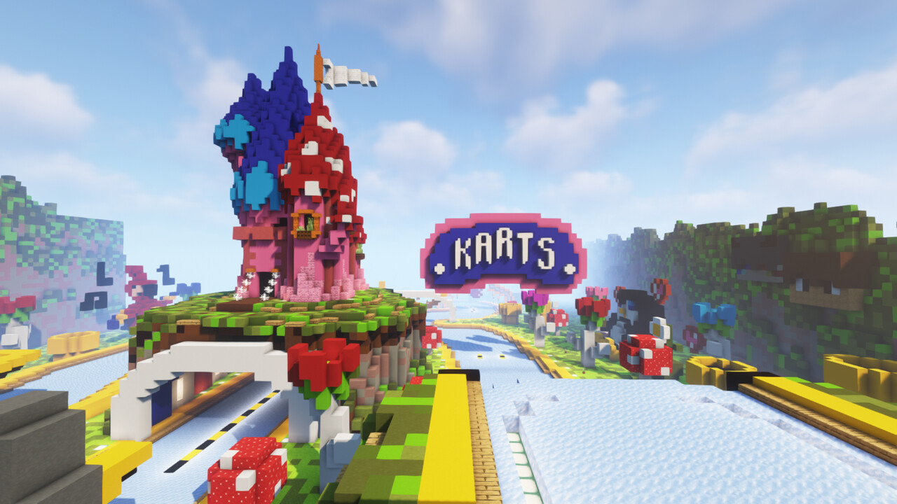 Karting race track Minecraft Map