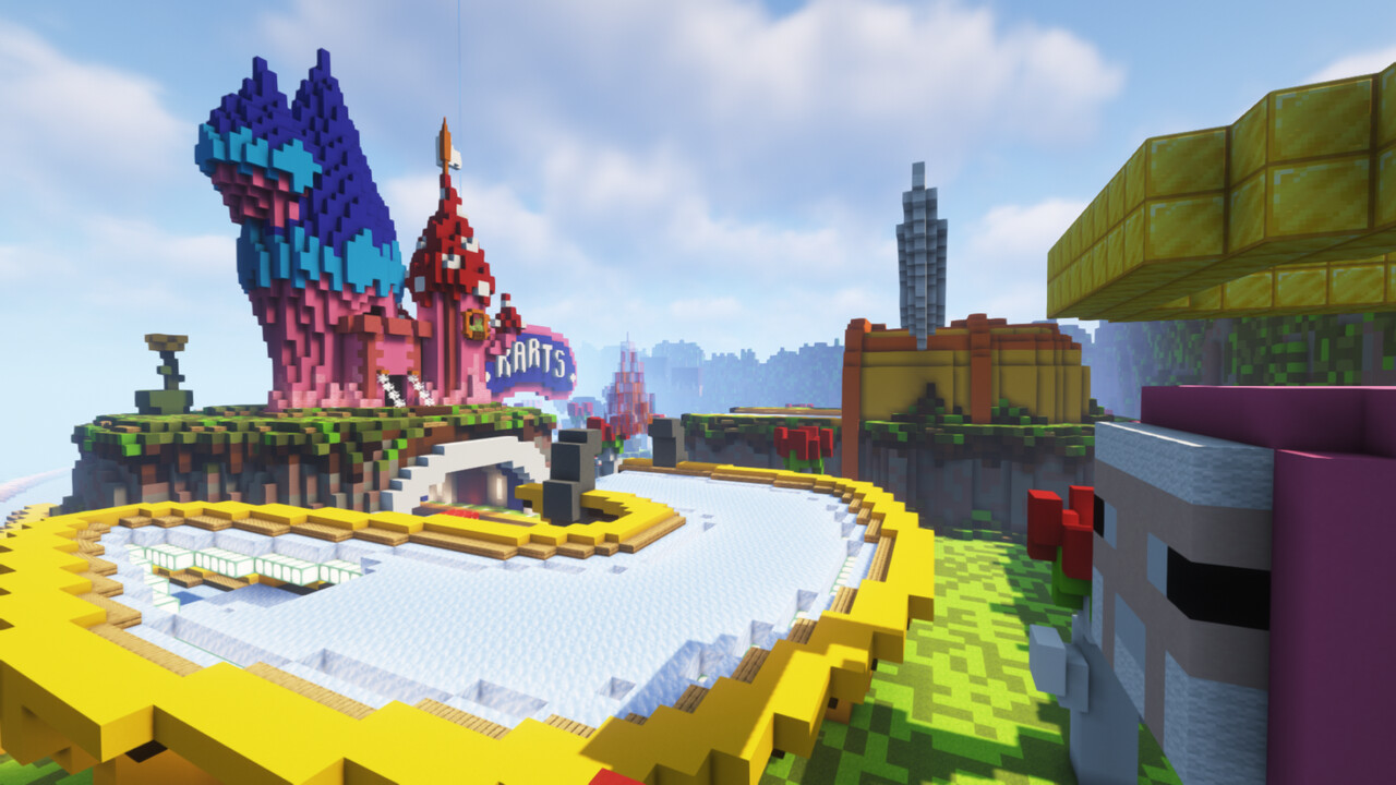 Karting race track Minecraft Map