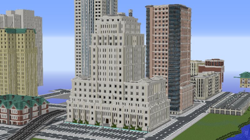 National Bank Building + Timelapse Minecraft Map