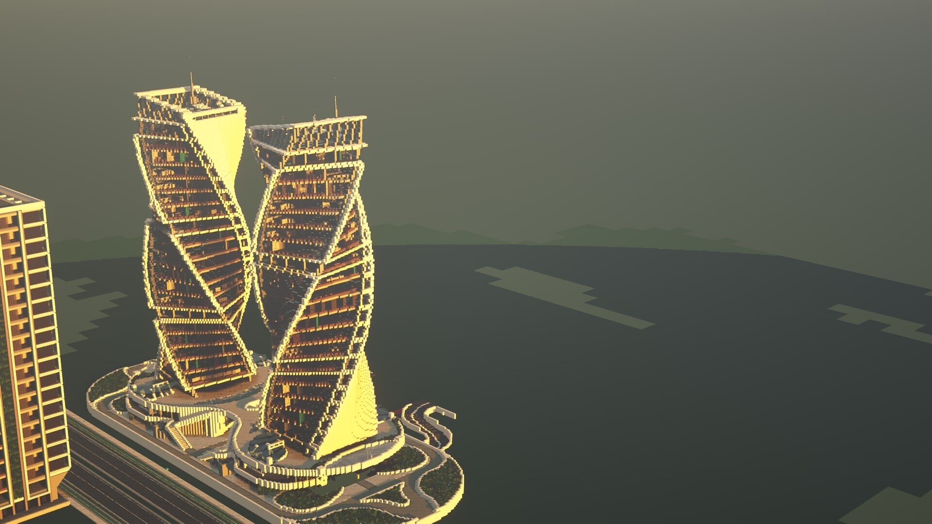 Modern Twisted Skyscrapers Minecraft Map