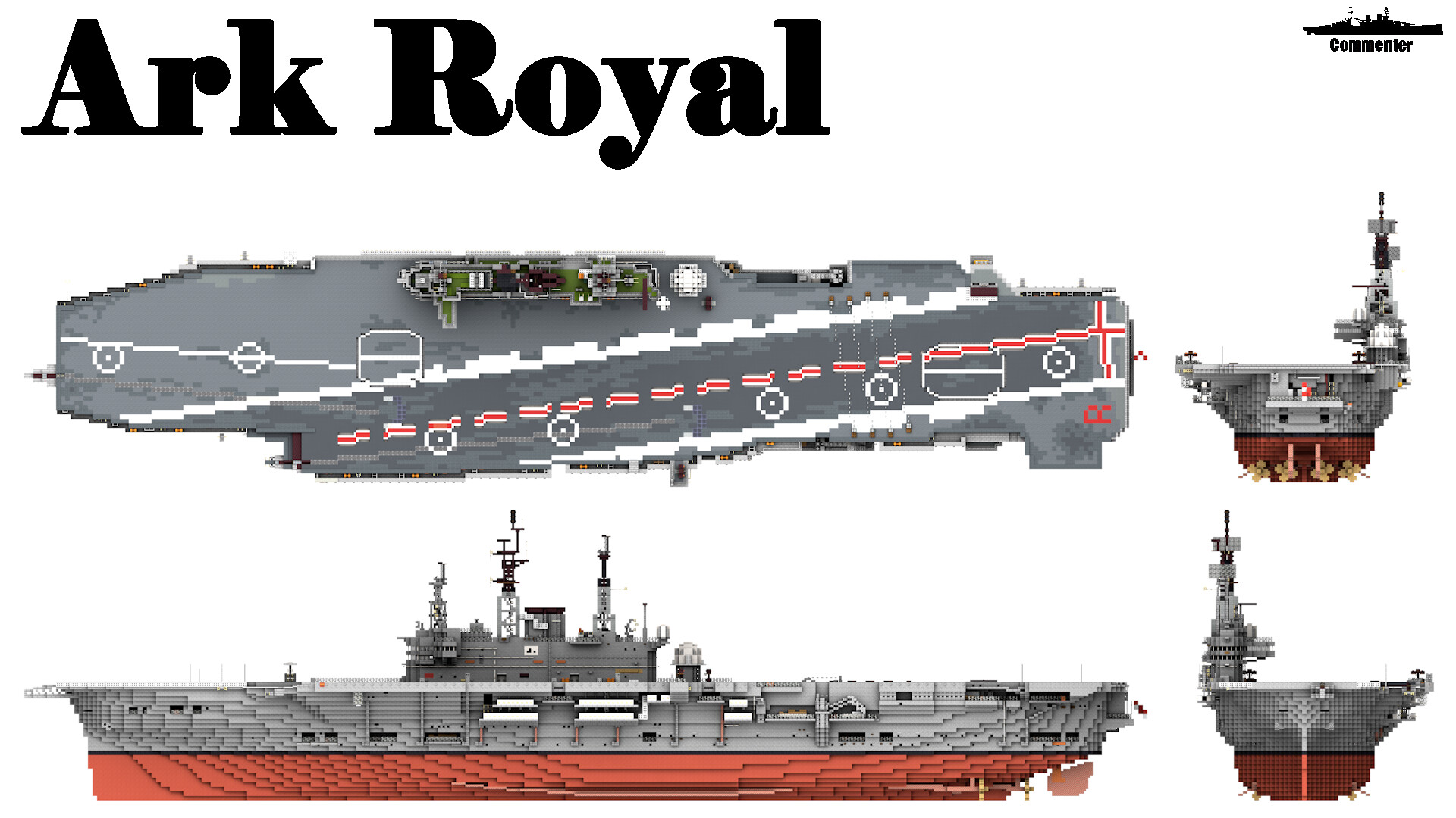 HMS Ark Royal R09 Minecraft Map