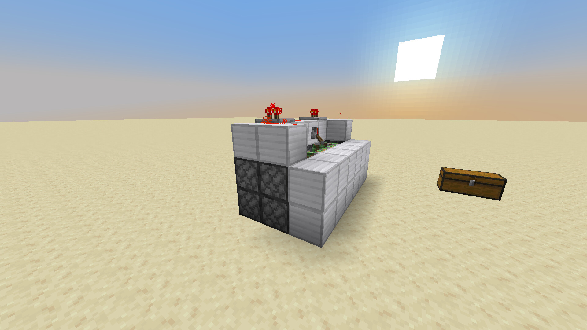 Flush 2x2 piston door Minecraft Map