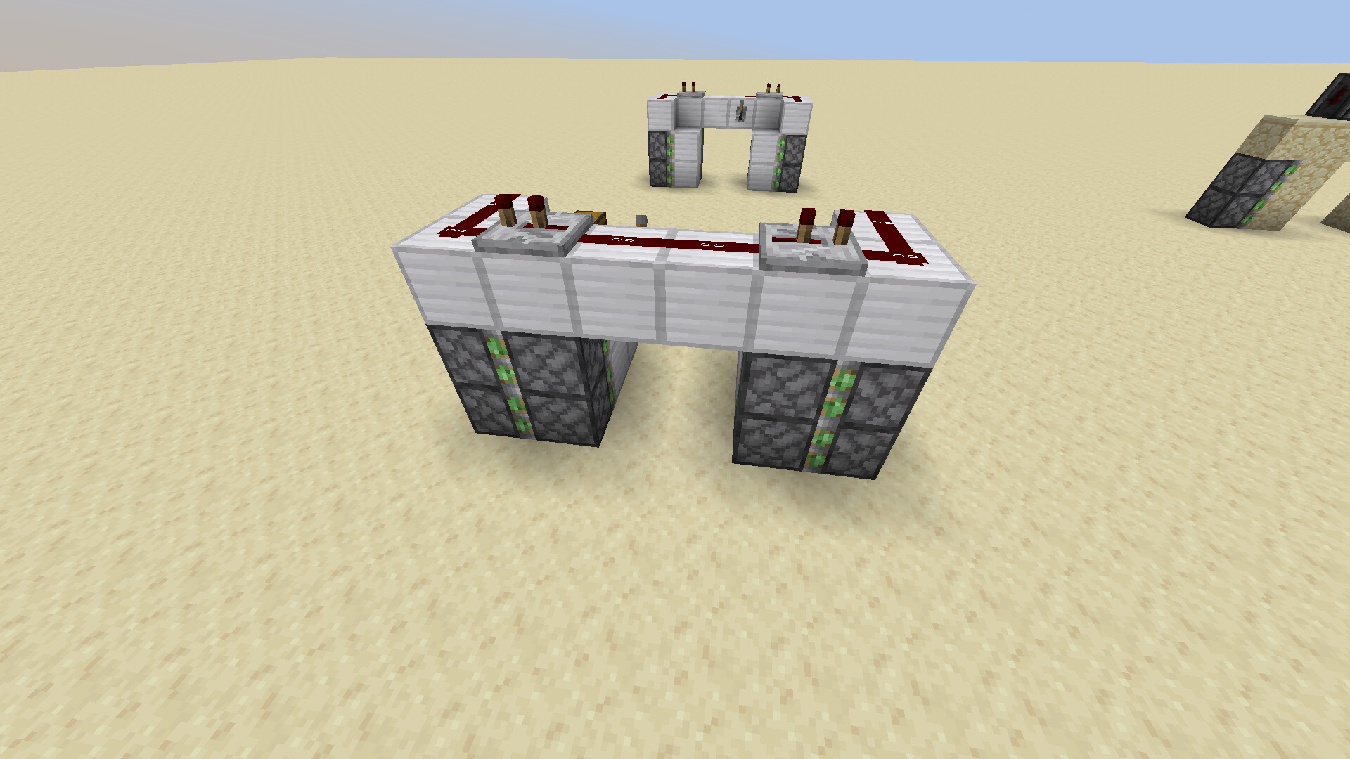 Flush 2x2 piston door Minecraft Map