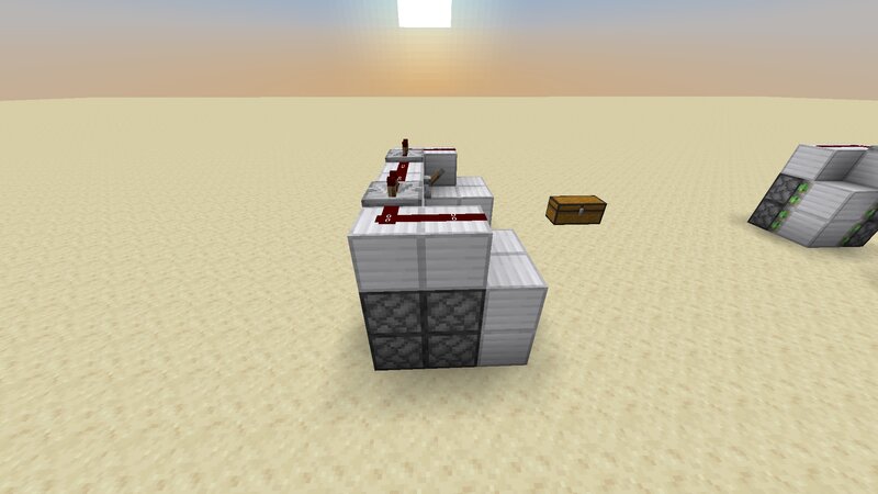 Flush 2x2 piston door Minecraft Map