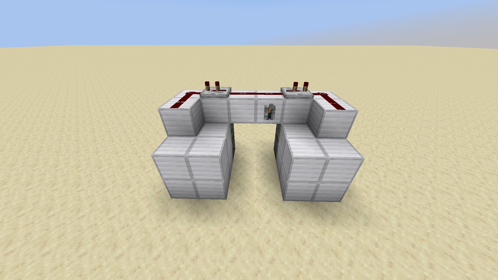 Flush 2x2 piston door Minecraft Map