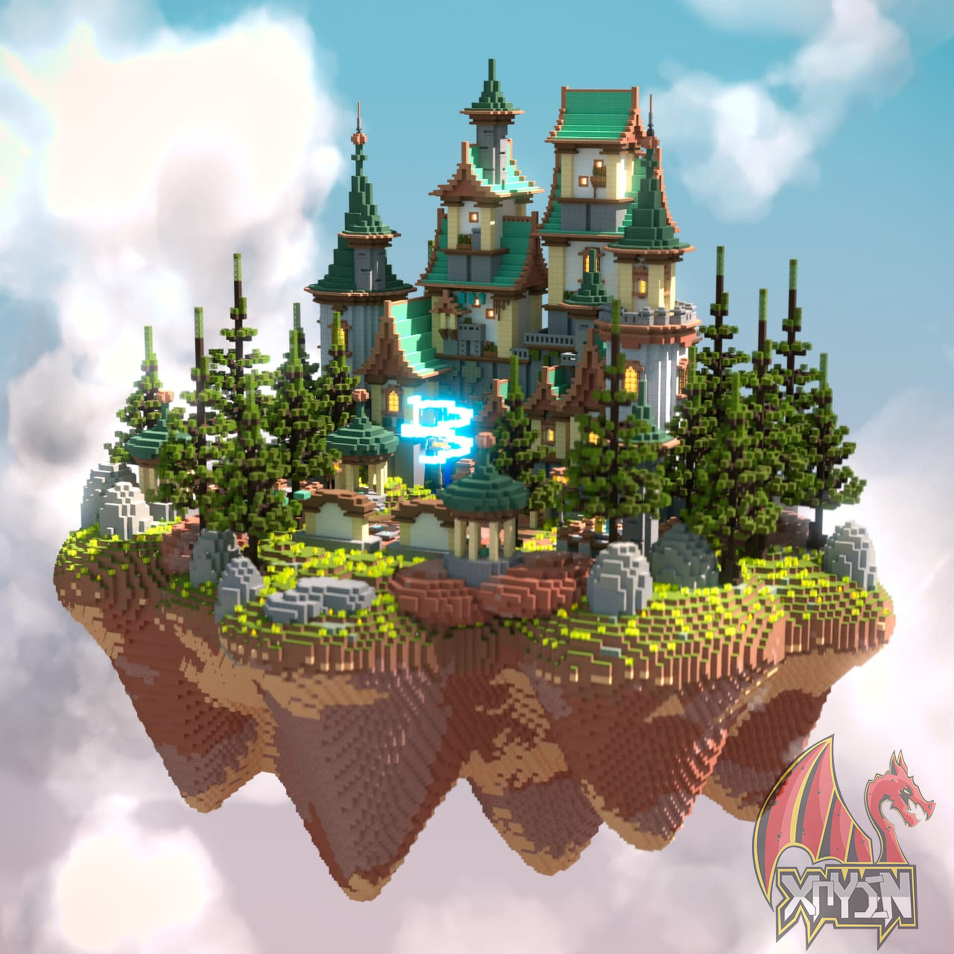 Fantasy Skyblock Spawn - By Xayden Minecraft Map