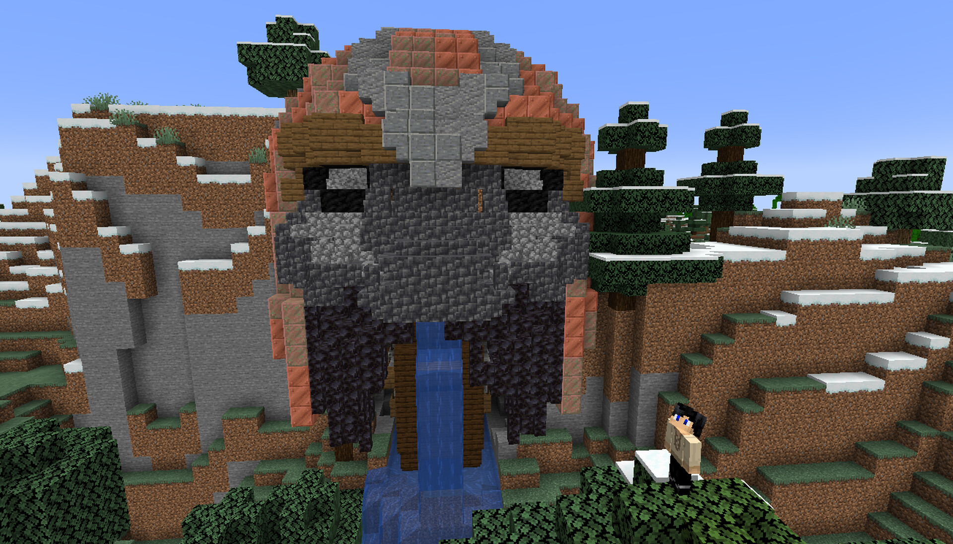 Dwarven Head Statue Design - Build Idea - [World Download] Minecraft Map