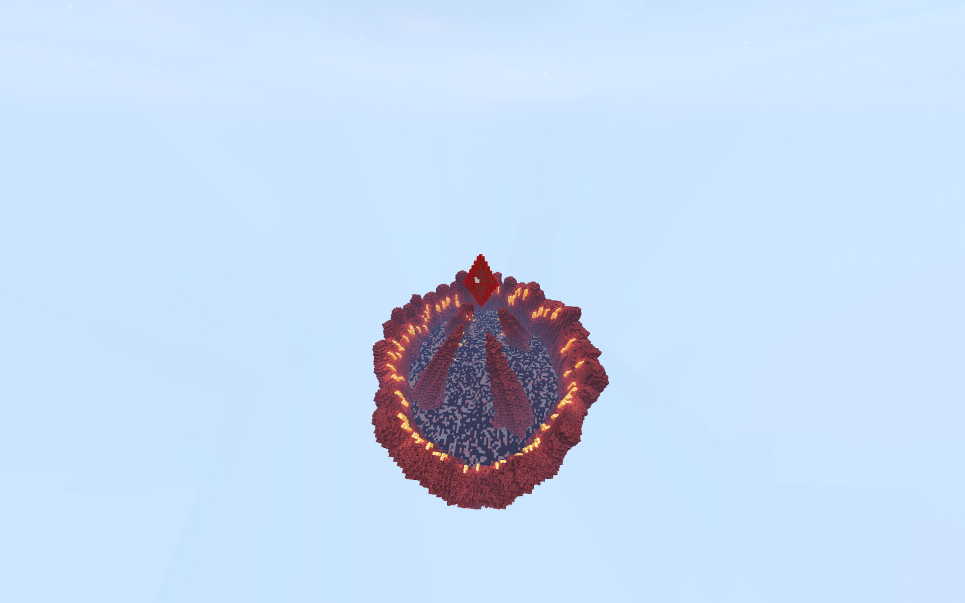 Red Crystal Arena Map 1vs1 Minecraft Map