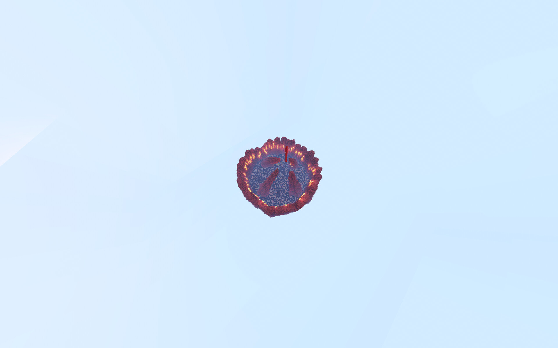 Red Crystal Arena Map 1vs1 Minecraft Map