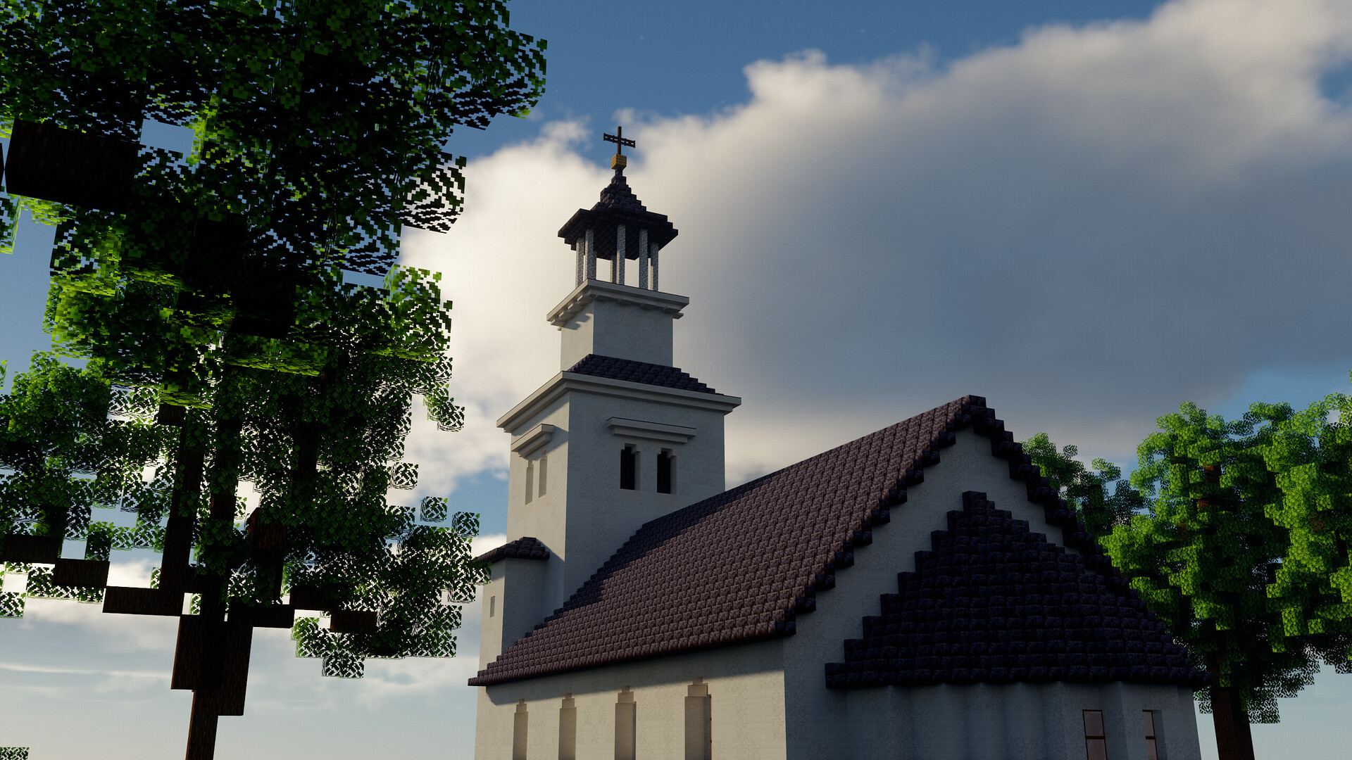Swedish Countryside Church + Cinematic video Minecraft Map