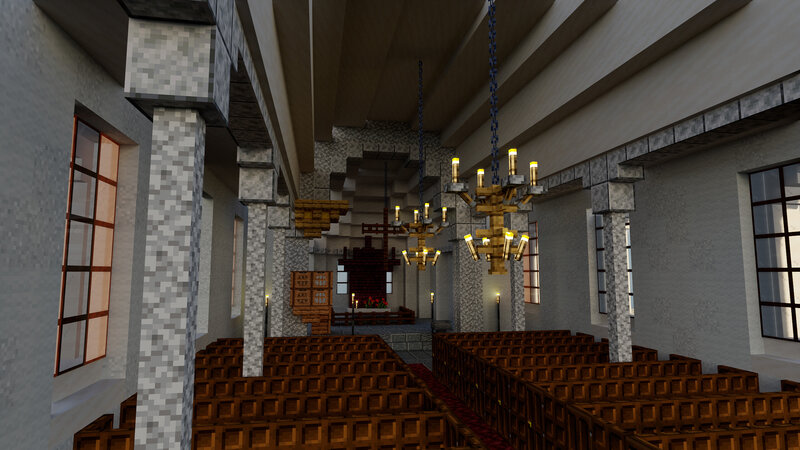 Swedish Countryside Church + Cinematic video Minecraft Map