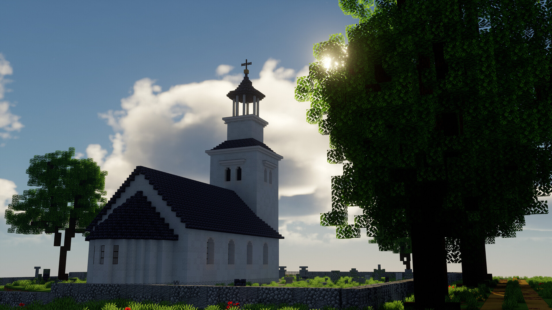 Swedish Countryside Church + Cinematic video Minecraft Map