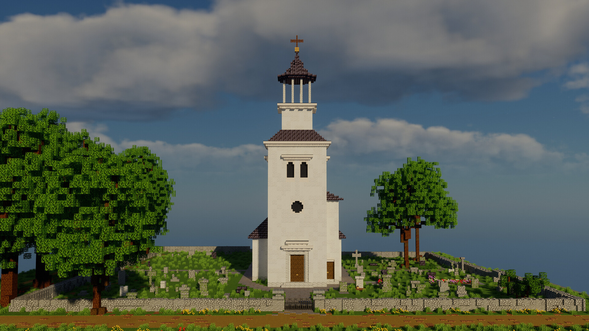 Swedish Countryside Church + Cinematic video Minecraft Map
