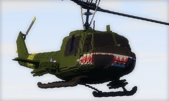 UH-1E Huey / Vietnam Gunship Minecraft Map