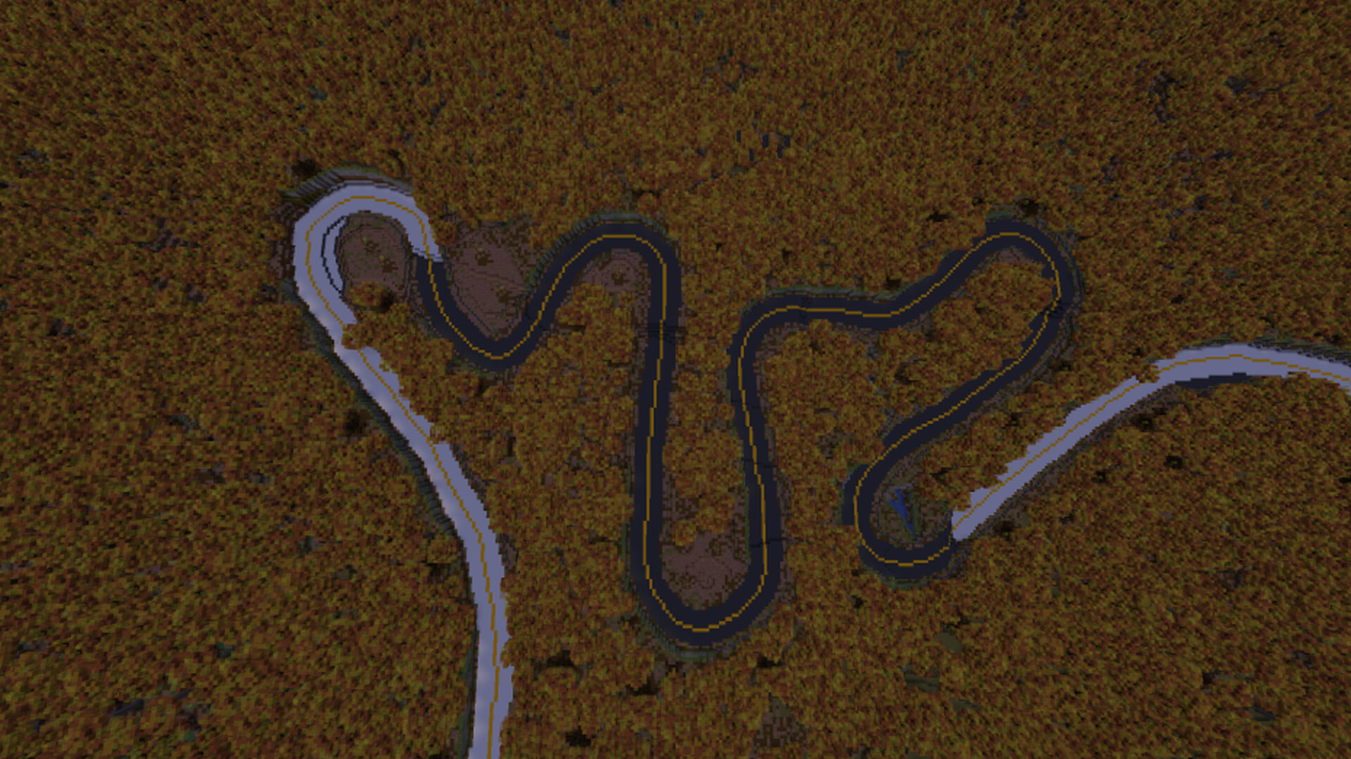 Initial D MOUNT AKAGI Ice Boat Racing Course Minecraft Map