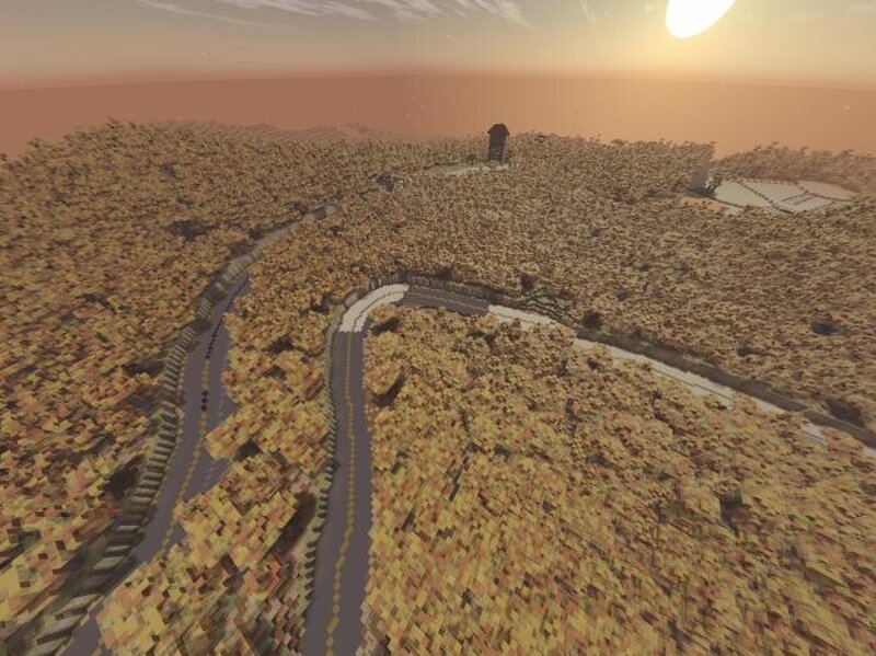 Initial D MOUNT AKAGI Ice Boat Racing Course Minecraft Map