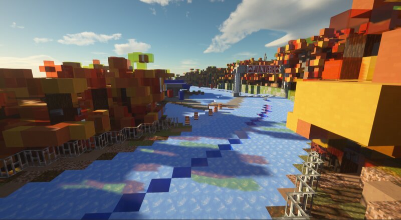 Initial D MOUNT AKAGI Ice Boat Racing Course Minecraft Map