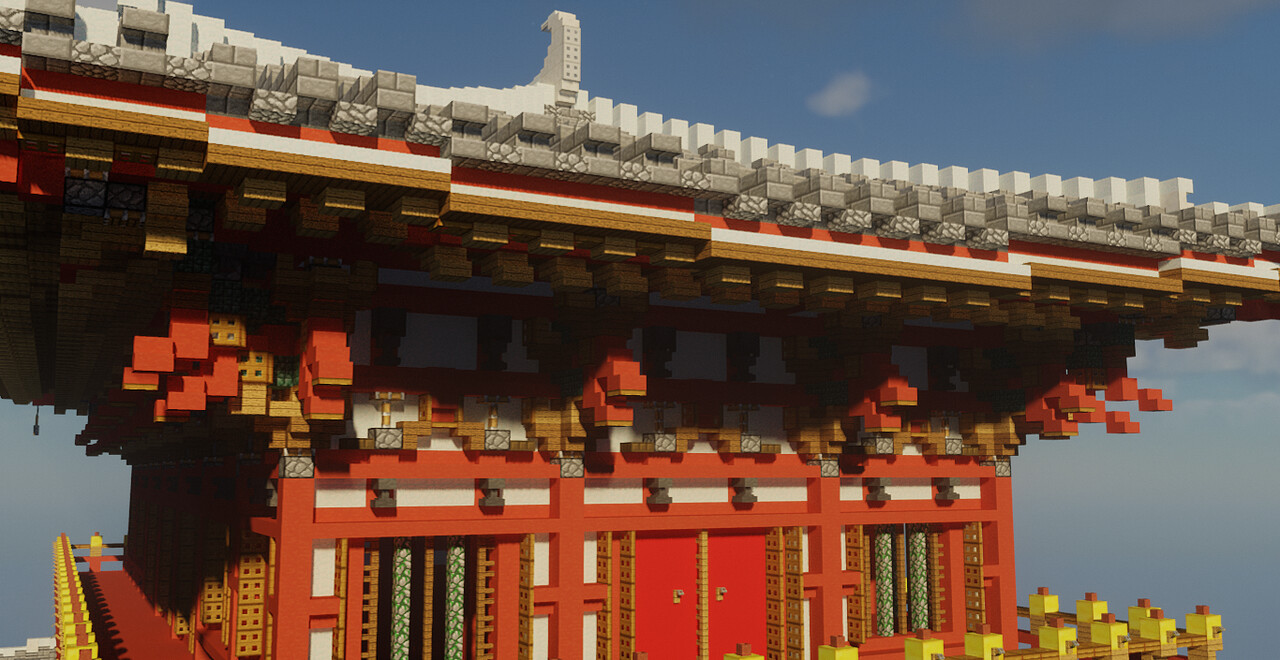 Chinese architecture 05 : Preview and details display Minecraft Map