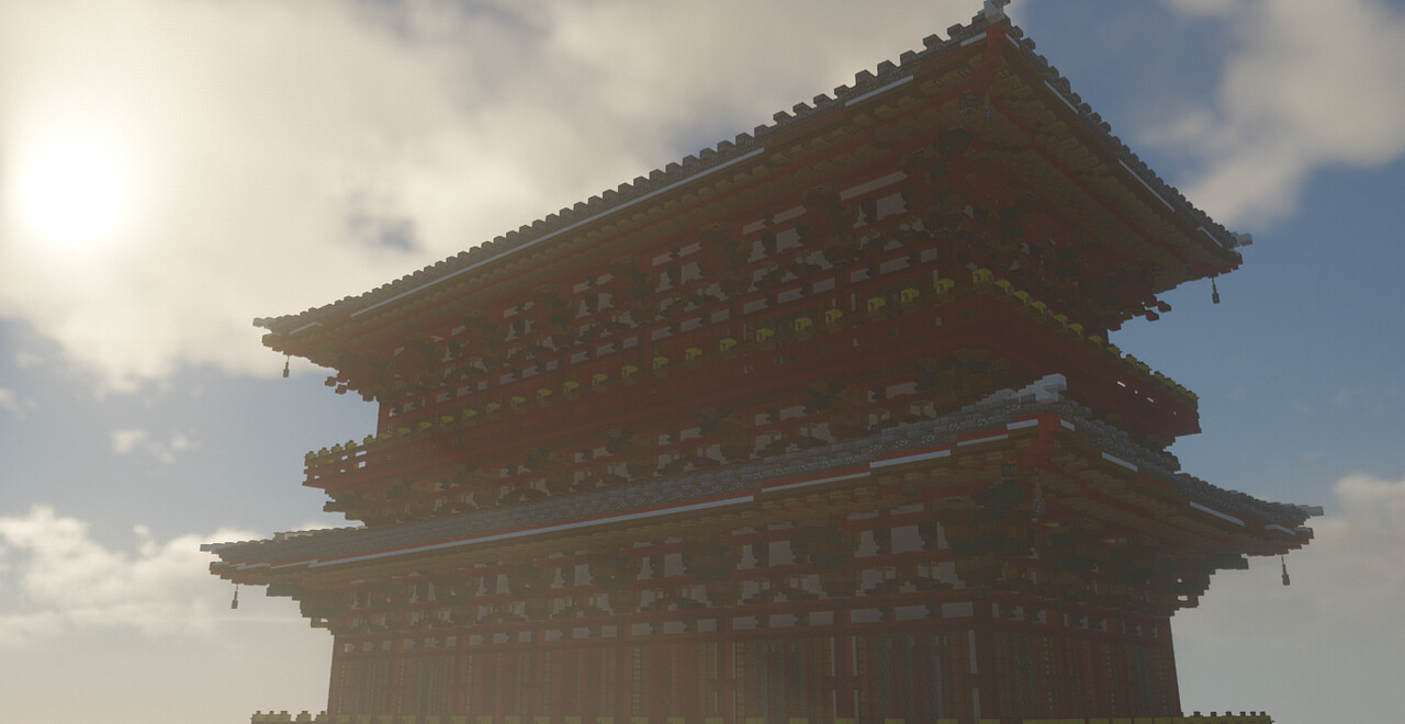 Chinese architecture 05 : Preview and details display Minecraft Map