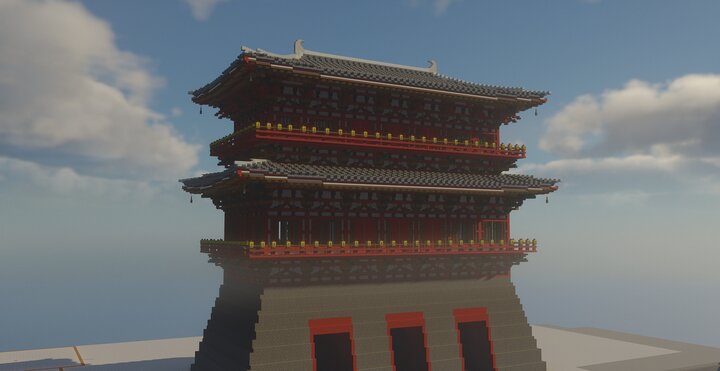 Chinese architecture 05 : Preview and details display Minecraft Map