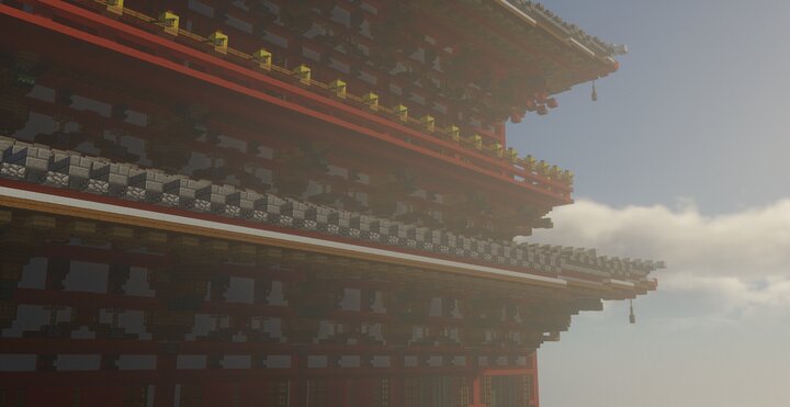 Chinese architecture 05 : Preview and details display Minecraft Map