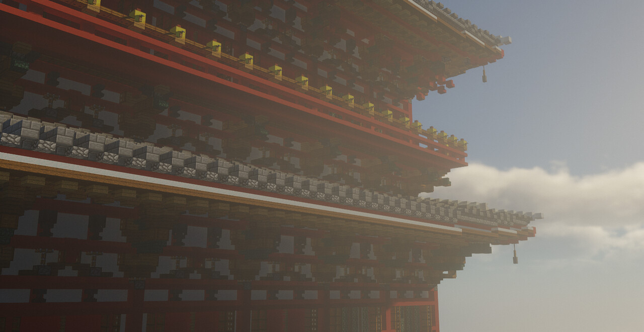 Chinese architecture 05 : Preview and details display Minecraft Map