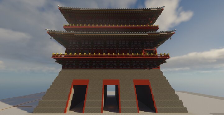 Chinese architecture 05 : Preview and details display Minecraft Map