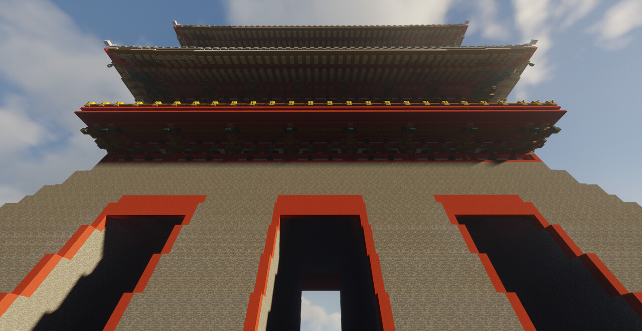Chinese architecture 05 : Preview and details display Minecraft Map