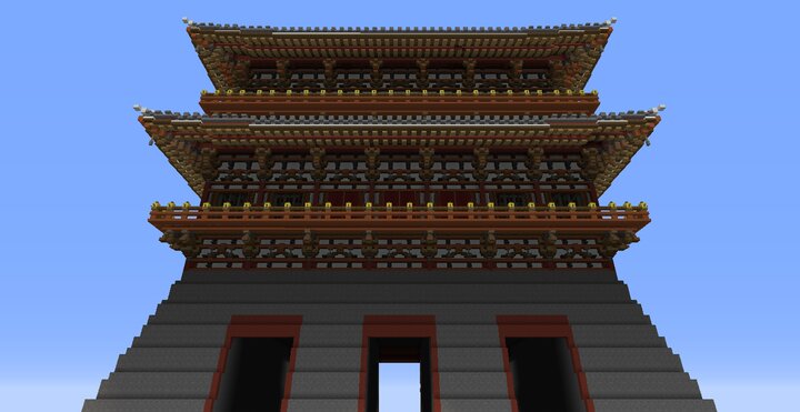 Chinese architecture 05 : Preview and details display Minecraft Map