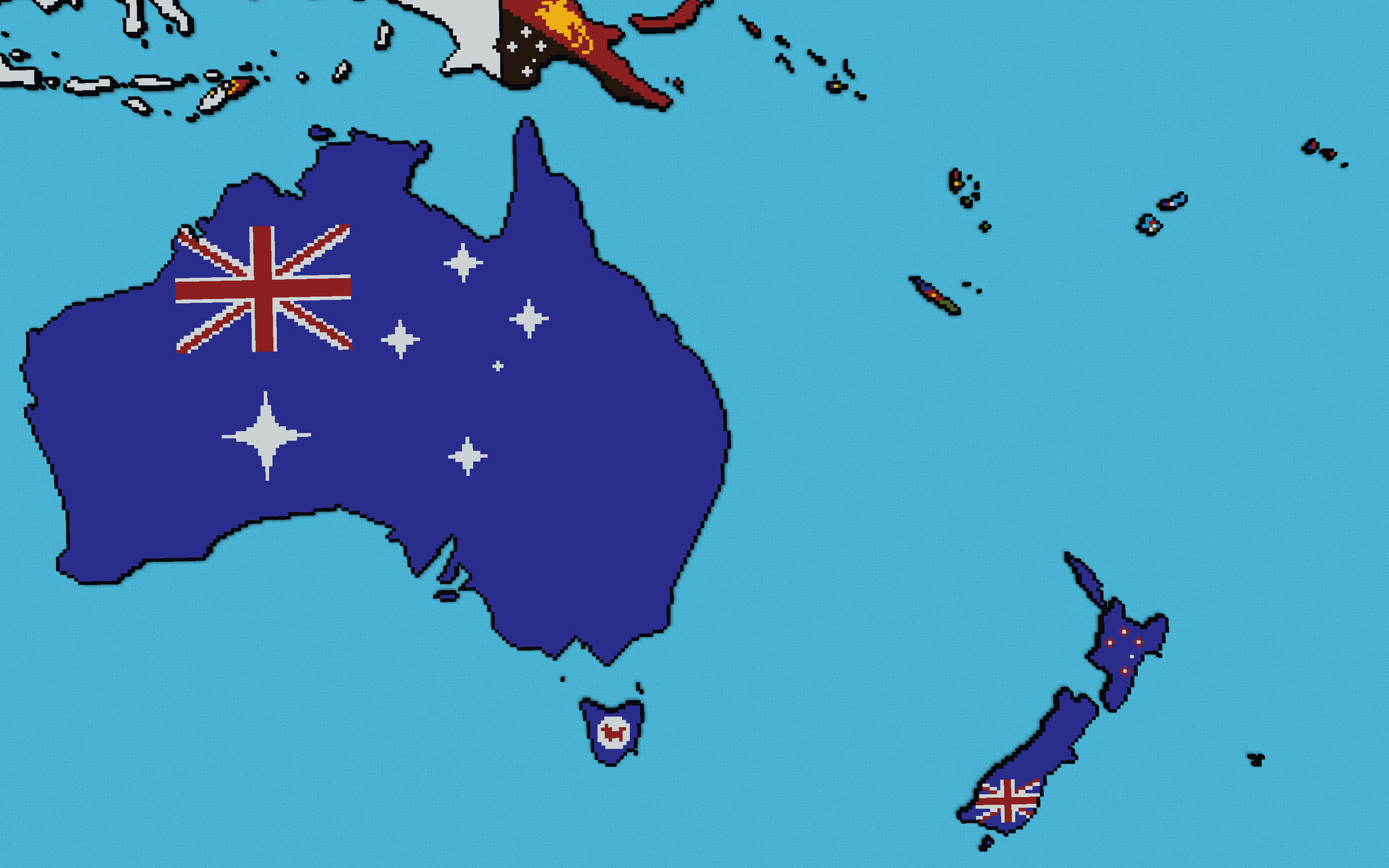 Accurate World Flag Map Minecraft Map