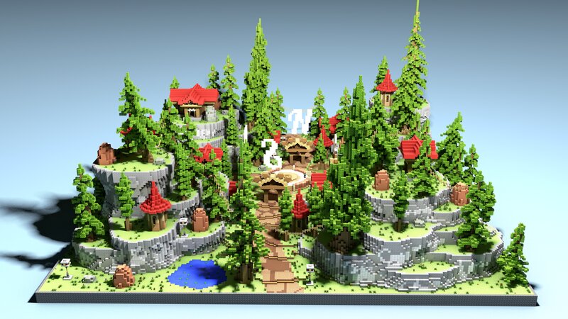 HCF Spawn + Road Minecraft Map